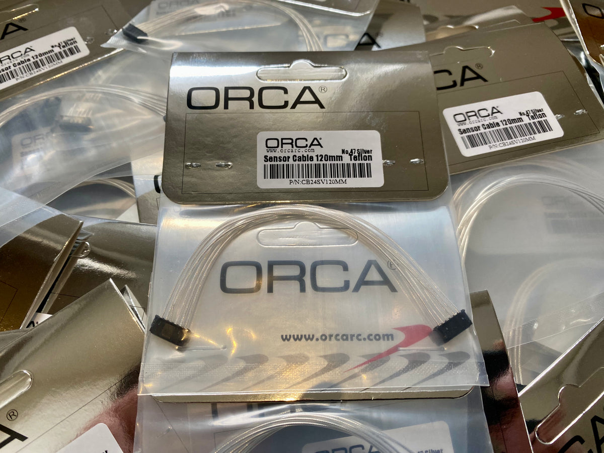 ORCA Teflon silver brushless motor sensor wire - 120mm – Team ORCA USA