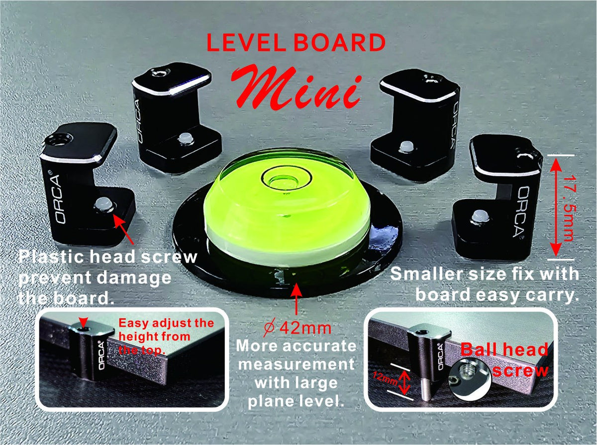 ORCA Level Board v2 - Setup Board Leveler (up to 11.5mm) – Team ORCA USA