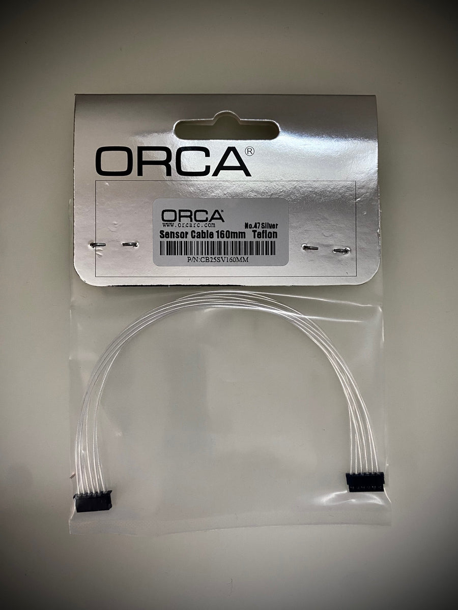 ORCA Teflon silver brushless motor sensor wire - 160mm – Team ORCA USA